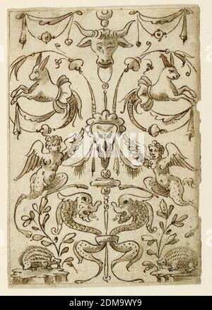 Drawing, Grotesque Panel, 1570–1600 Stock Photo - Alamy