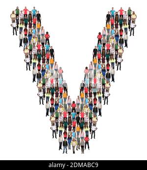 Buchstabe C Alphabet Leute Menschen People Gruppe Menschengruppe ...