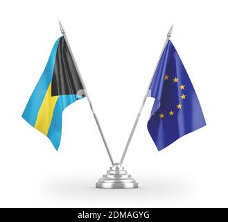 European Union and Bahamas Flags - Two Flags Together - EU Stock Photo ...