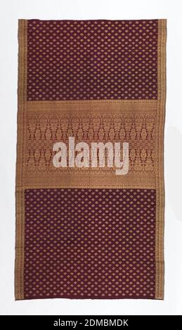 Sarong (kain Songket) (Indonesia); silk, metallic threads Stock Photo ...