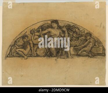 Study for 'Music', Francis Augustus Lathrop, American, 1849 - 1909 ...