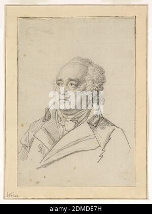 Drawing, Portrait of a Man, Giuseppe Valadier, 1825–27 Stock Photo - Alamy
