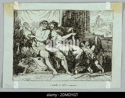 Drawing, Hercules and Iole, 1813 Stock Photo - Alamy