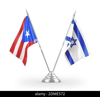 Israel and Puerto Rico flags. 3D Waving flag design. Israel Puerto Rico ...