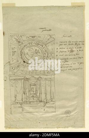 Drawing, Project for a Ceiling, ca. 1800 Stock Photo - Alamy