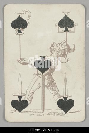 Playing Card, Two of Spades, late 19th century Stock Photo - Alamy