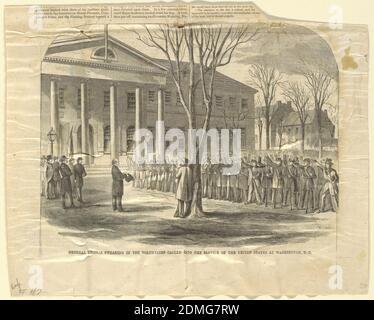 General Thomas Swearing in the Volunteers Called Into the Service of ...