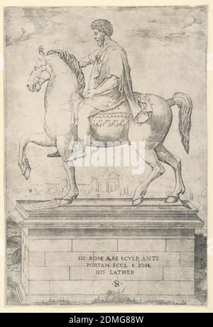 Equestrian Statue Of Marcus Aurelius Marco Aurelio 161 180 Ad On