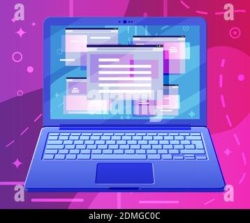 Login screen of the operating system user. Vector Stock Vector Image ...