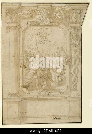Drawing, Niche Scene, 16th century Stock Photo - Alamy