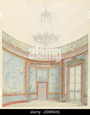 Design for the Decoration of the Saloon Royal Pavillion Brighton. (a ...