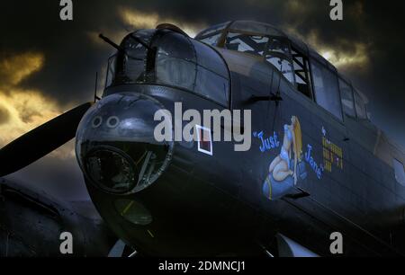 Handley Page Halifax heavy bomber in allied service during World War ...