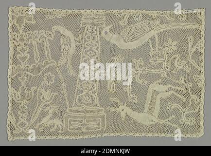 Lace Panel (Italy), mid-18th century Stock Photo - Alamy