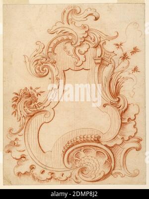 Drawing, Drawing for an escutcheon Stock Photo - Alamy