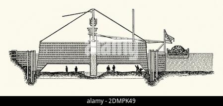 Excavation pit, filled with ground water Stock Photo - Alamy