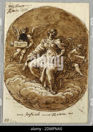 Drawing, Personification of Theology, After Raphael, 1815 Stock Photo ...