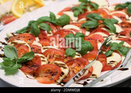 Caprese, original italian starter Stock Photo - Alamy
