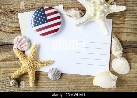 Great American holidays. Postcard with blank space for your text Stock ...