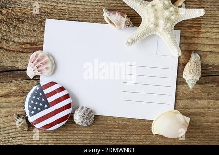 Great American holidays. Postcard with blank space for your text Stock ...