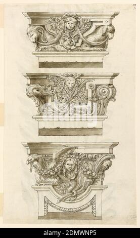 Woman's head. Leaf 7 Verso from a sketchbook with 26 sheets Stock Photo ...