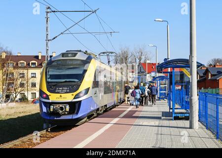 The last train station in Wieliczka, Poland Stock Photo - Alamy