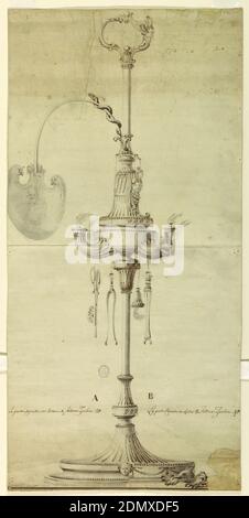 Drawing, Oil lamp, ca. 1780 Stock Photo - Alamy