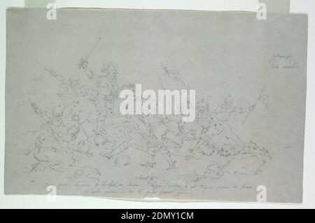 Drawing, Sketch for Scene 3 of cartoon for cotton printing:The History ...