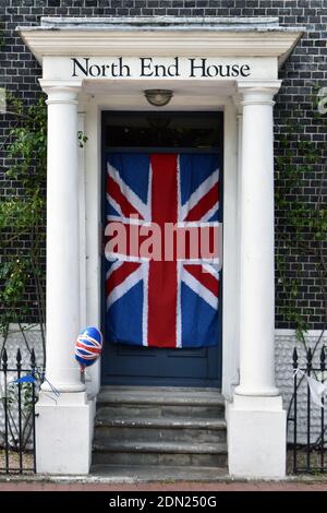 Union Jack Door Stock Photo - Alamy
