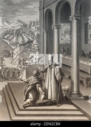 The parable of the great banquet. Illustration for The life of Our Lord ...