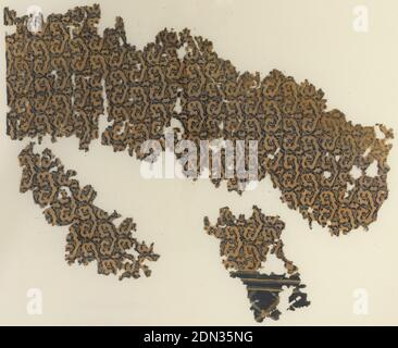 Fragment. Ogival pattern in blue, yellow and white Stock Photo - Alamy