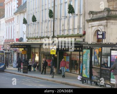 The Drapery shopping street in the town centre Northampton ...