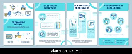 Ergonomics brochure template Stock Vector Image & Art - Alamy