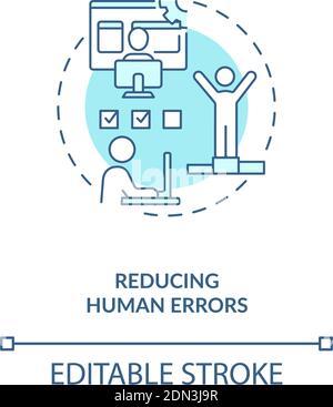 Reducing human errors concept icon Stock Vector Image & Art - Alamy
