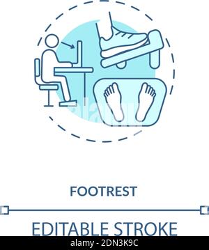 Footrest concept icon Stock Vector Image & Art - Alamy