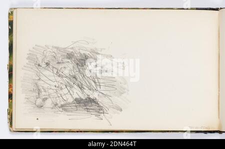 Sketchbook Page. Sketch of a man's face, cancelled out Stock Photo - Alamy