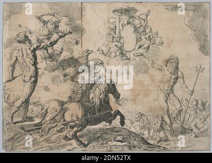 Quos Ego Whom I. Mythical figural scene. The Roman gods Jupiter ...