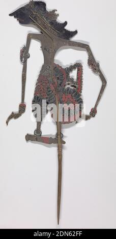 Painted arms of a wayang kulit puppet seen in the Classic Wayang crafts ...