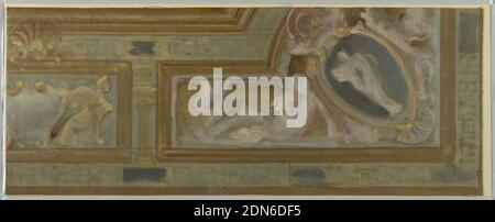 Drawing, Study for Section of Ceiling Ornament, late 19th century Stock ...