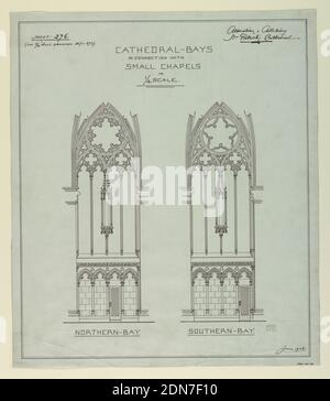 Drawing, Cathedral Bays in Connection with Small Chapels, St. Patrick's ...
