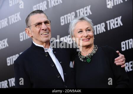 Leonard Nimoy and wife Susan Bay arrive for the "Star Trek Into ...