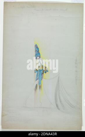 Drawing, Costume Design: Ziegfeld Follies of 1922; Designed by Charles ...