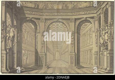 Drawing, Stage Design, Ancient Roman Tombs, early 19th century Stock ...