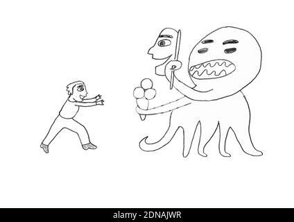 Hypocrisy, Masked Monster Stock Photo - Alamy
