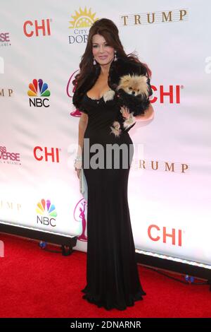 Lisa Vanderpump,one of the judges, and her dog Gigi arrive on the red ...