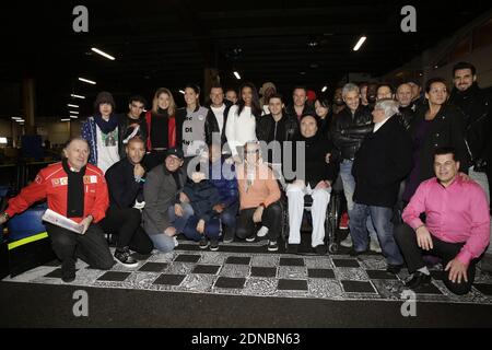 Laury Thilleman and Chloe Deher attending The Karting race 'Une Course ...