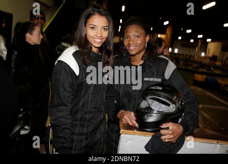 Flora Coquerel and Muriel Hurtis attending The Karting race 'Une Course ...
