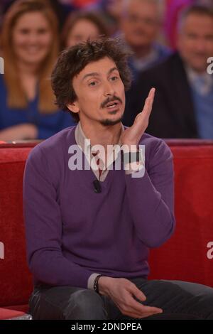 Arnaud Tsamere at the taping of Vivement Dimanche in Paris, France ...