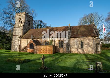 St Martins Church. Ellisfield, Hampshire, UK Stock Photo - Alamy