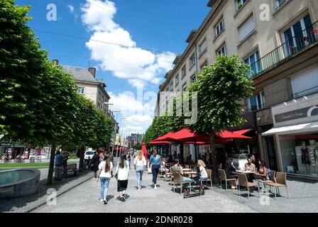 Amiens (northern France): "place Gambetta" square in the town centre ...