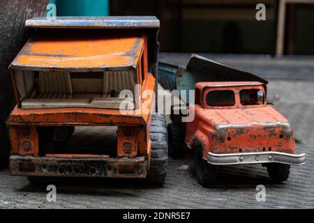 Rusty toy cars Stock Photo - Alamy